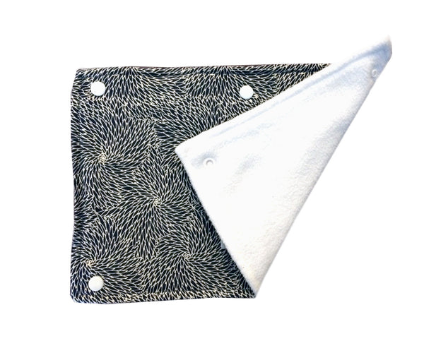 Coat Extension Drool Shield Accessory for Babywearing - Navy Petals ...